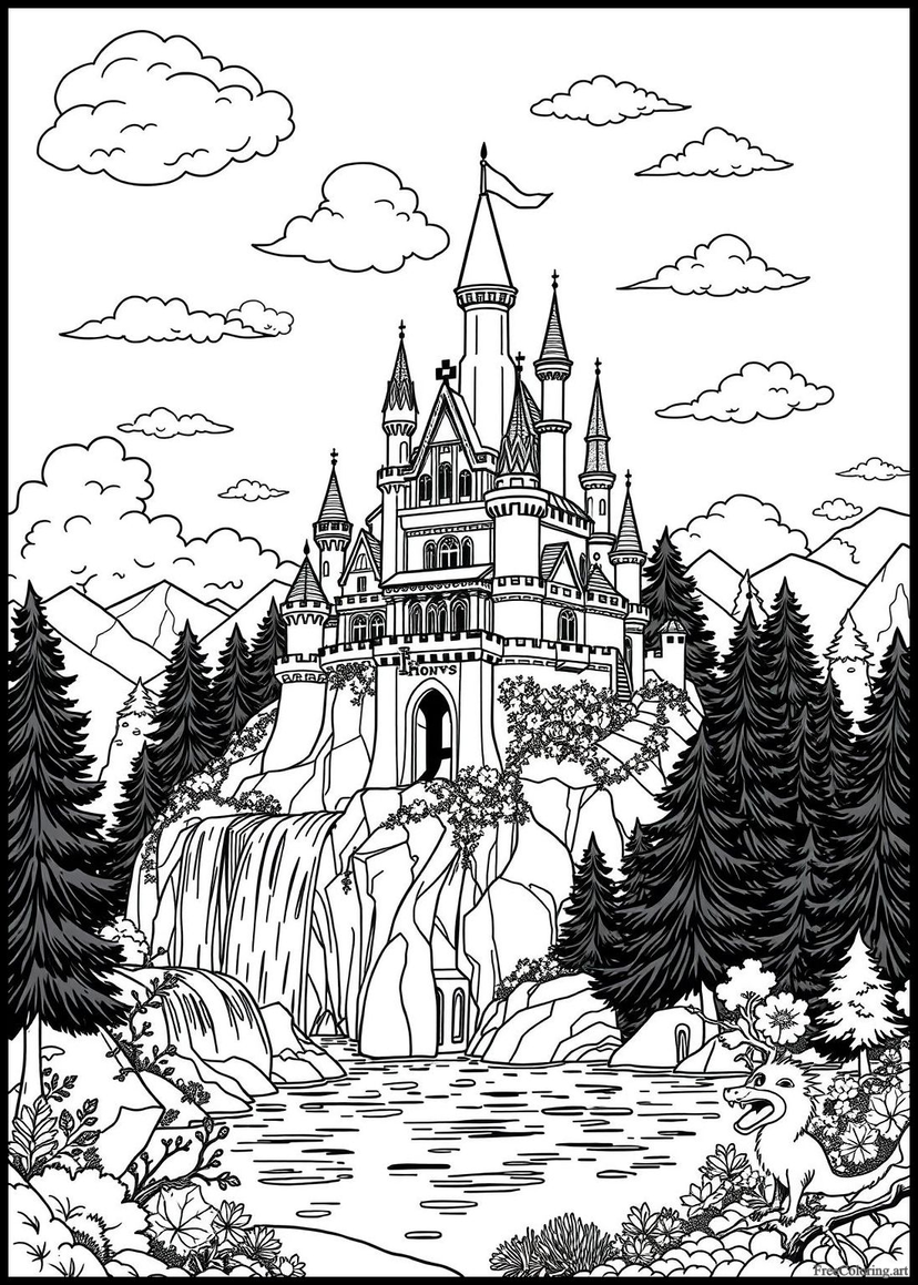 28+ Páginas para colorear de Castle Free - Descargar e imprimir
