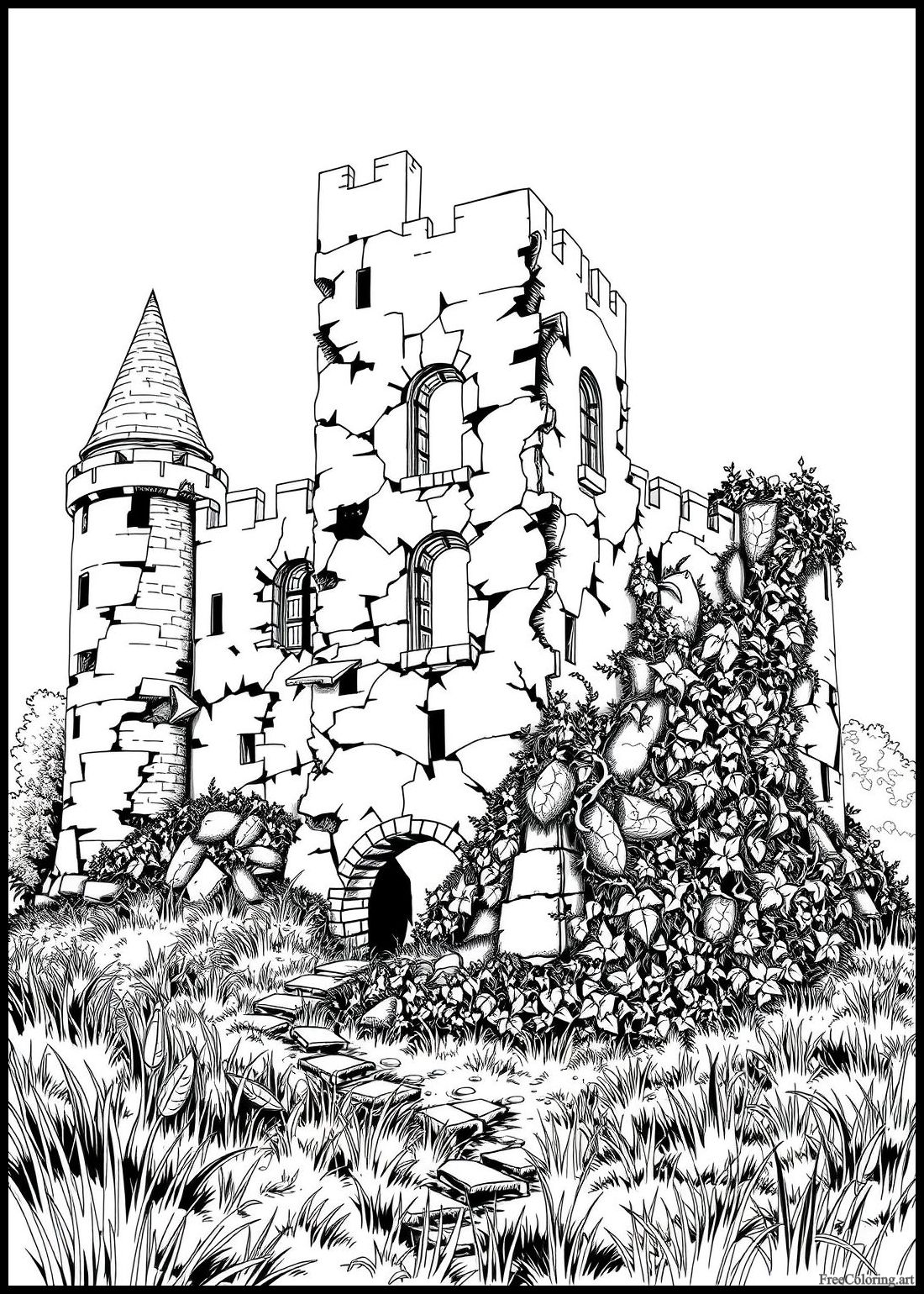 28+ Free Castle Coloring Pages – Download & Print