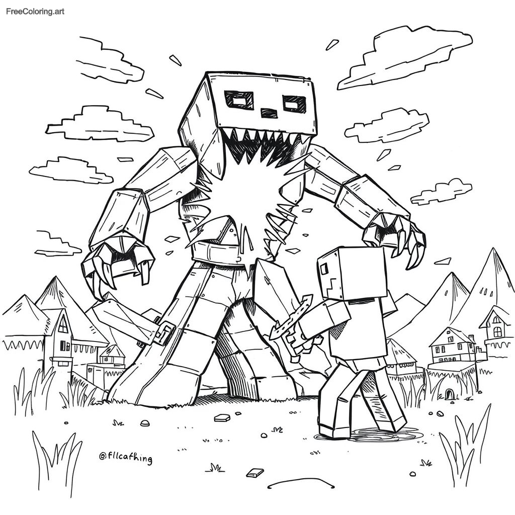 Free Minecraft Coloring Pages | Download, Print & Color